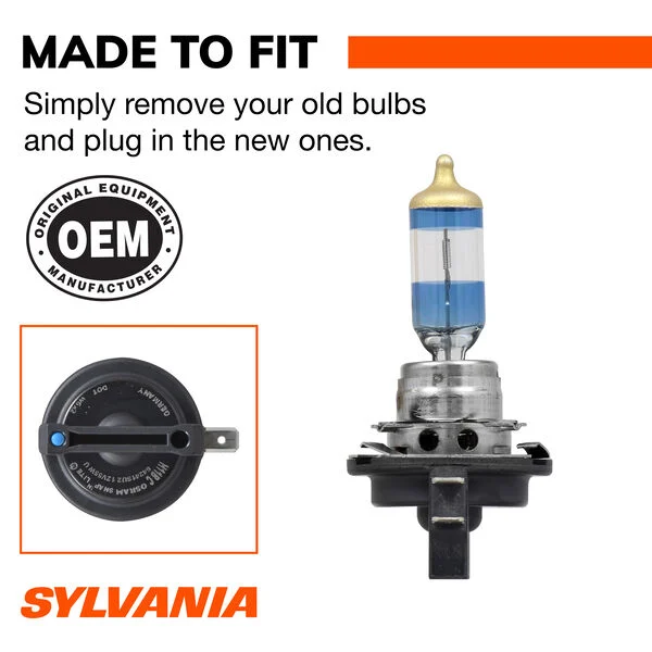 SYLVANIA H11B SilverStar ULTRA Halogen Headlight Bulb, 2 Pack - Sylvania